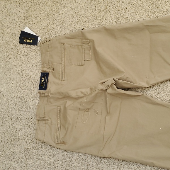 Polo Ralph Lauren | Pants | Polo By Ralph Lauren Mens Relaxed Fit Khaki Pantspatch Splash Paint ...